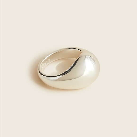 J. Crew | Jewelry | Nwt J Crew Sculptural Orb Ring In Silver Size 5 ...